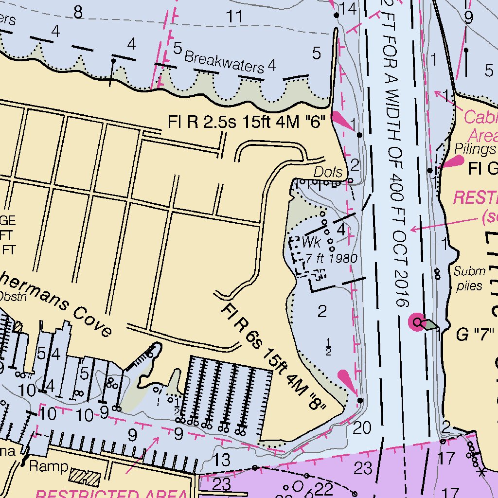 Thimble Shoal Channel Map by National Oceanographic & Atmospheric ...