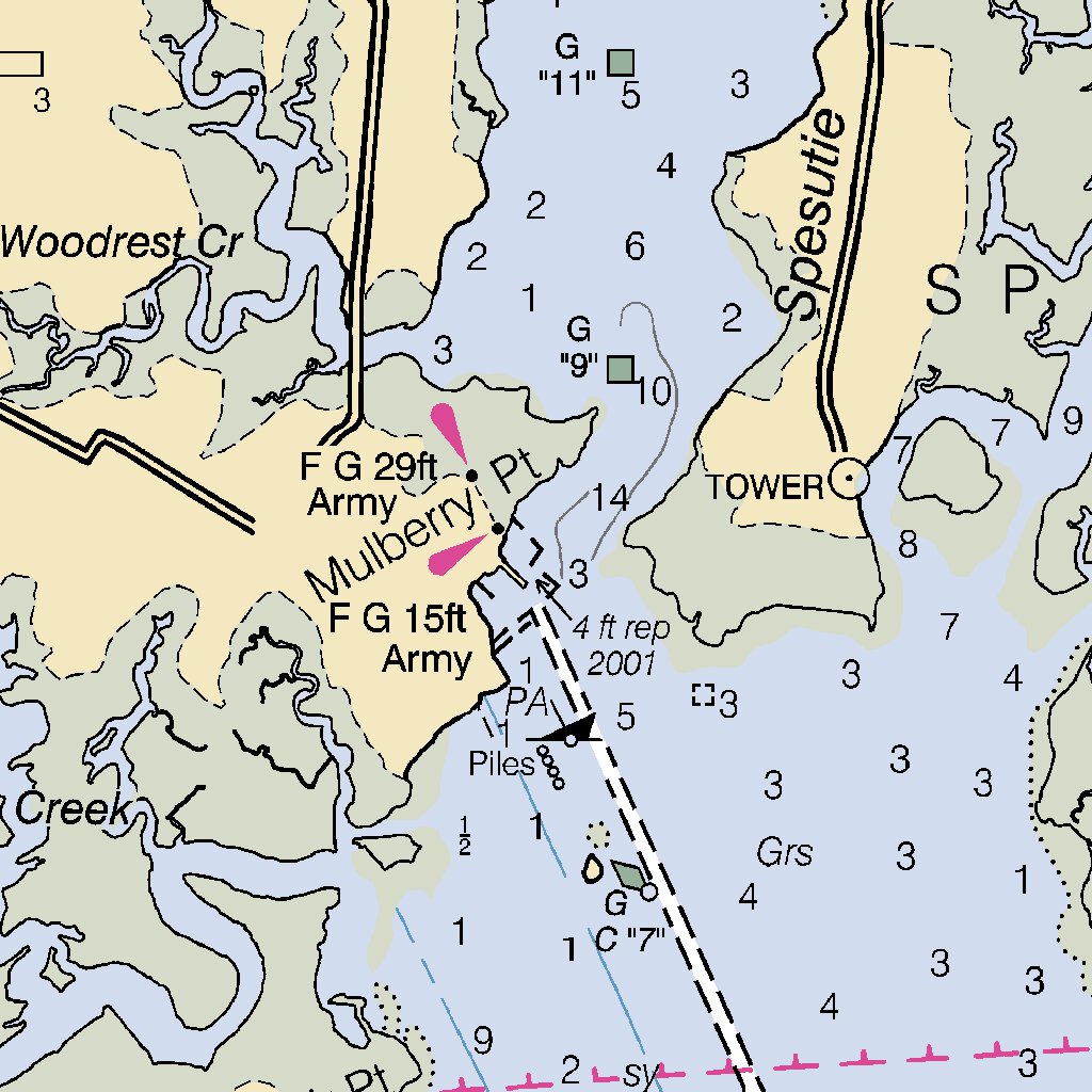 Head Of Chesapeake Bay Map by National Oceanographic & Atmospheric ...