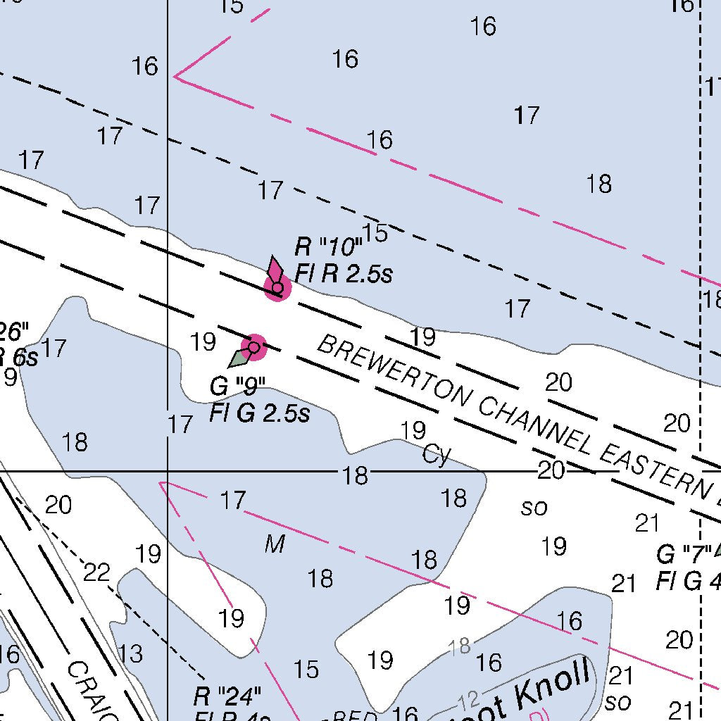 Chesapeake Bay Approaches To Baltimore Harbor Map by National ...
