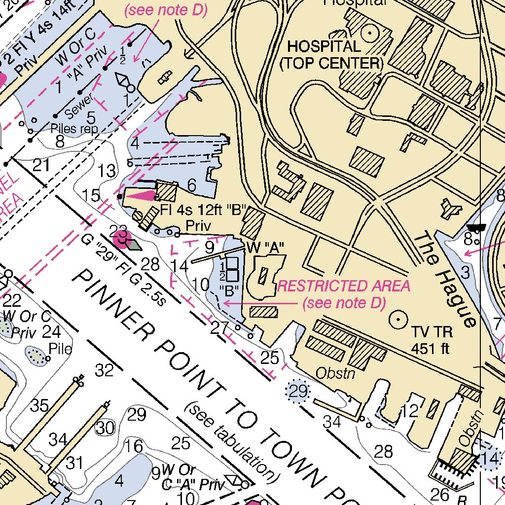 Norfolk Harbor And Elizabeth River Map by National Oceanographic ...