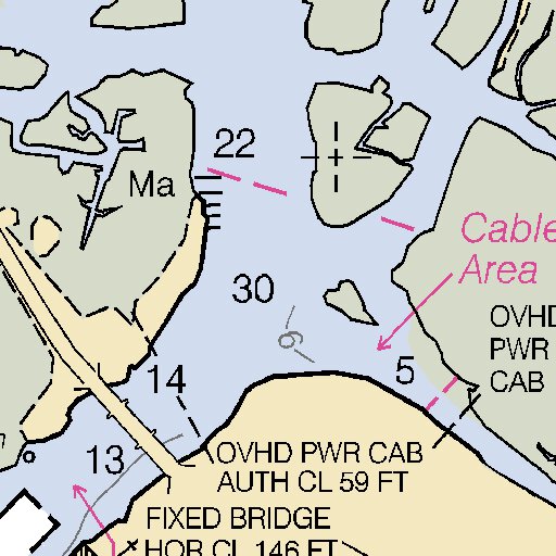 Chesapeake And Delaware Canal Salem River Extension Map by National ...
