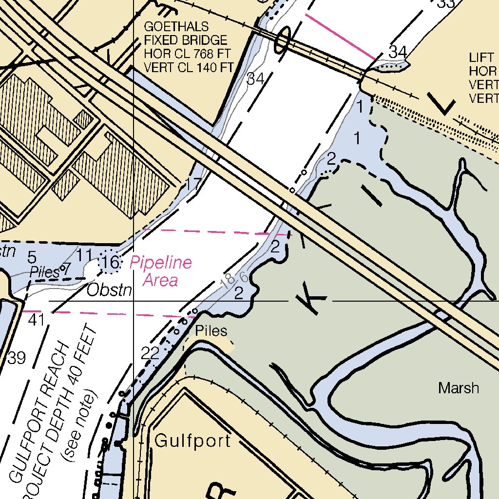 Kill Van Kull And N. Part Of Arthur Kill Ny-Nj Map by National ...