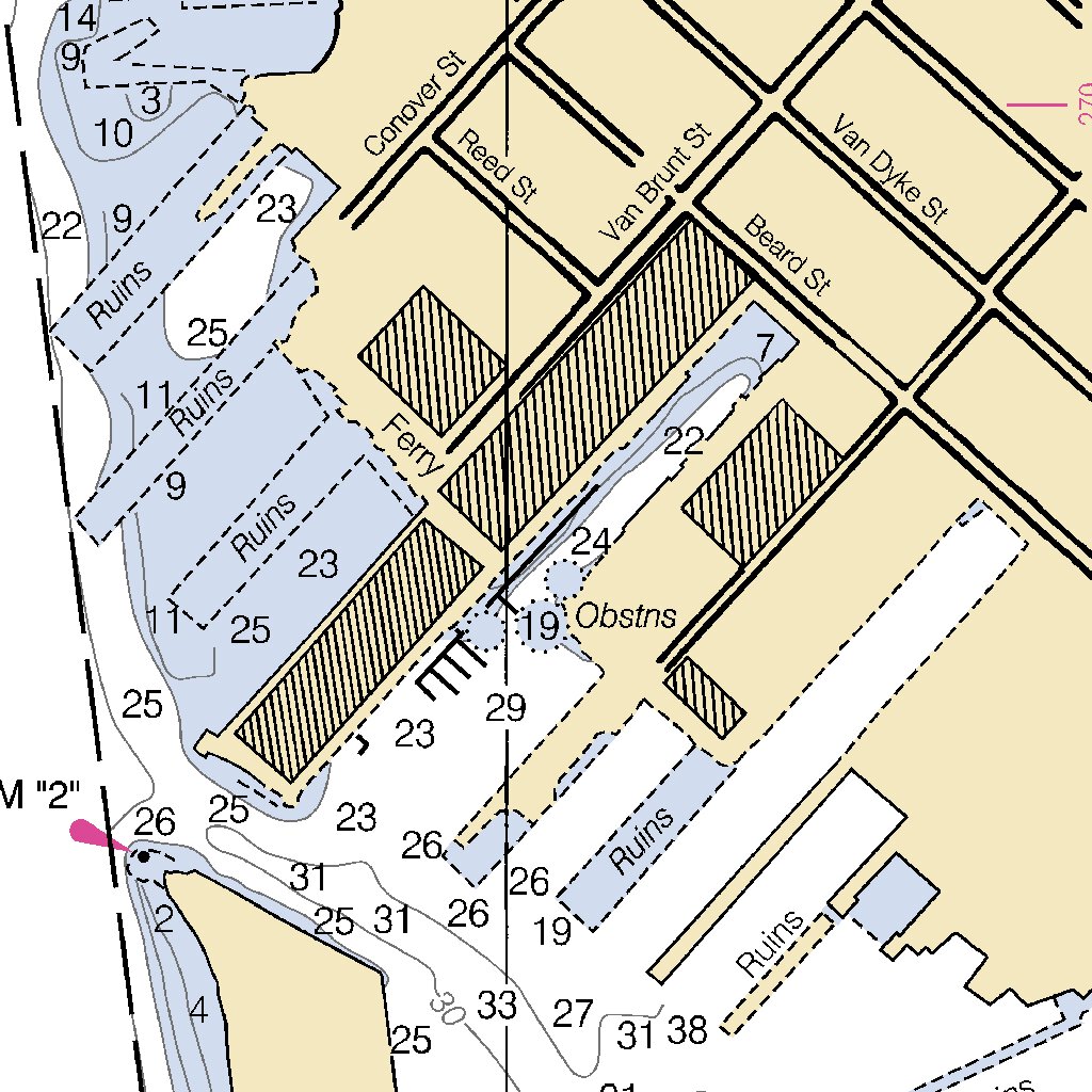 Ny Harbor - Upper Bay And Narrows Anchorage Map by National ...