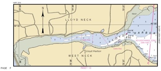 Lloyd Harbor Extension Inset 13 Map by National Oceanographic ...