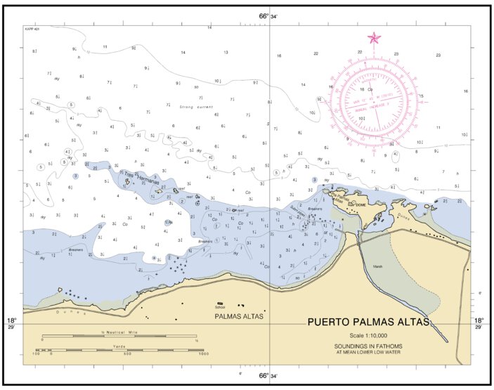 Puerto Palmas Altas Map by National Oceanographic & Atmospheric ...