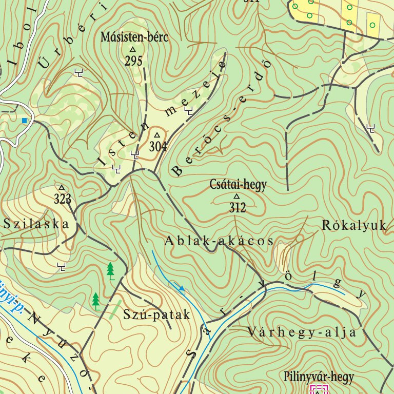 Ipolytarnóc környéke, Litke-Etesi-dombság turistatérkép Map by Szarvas ...