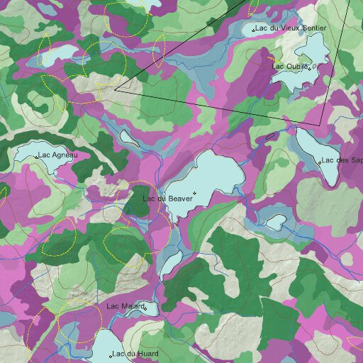 FN07SE Lac Lepage ( Hunt-A-Moose ) Map by Hunt-A-Moose | Avenza Maps