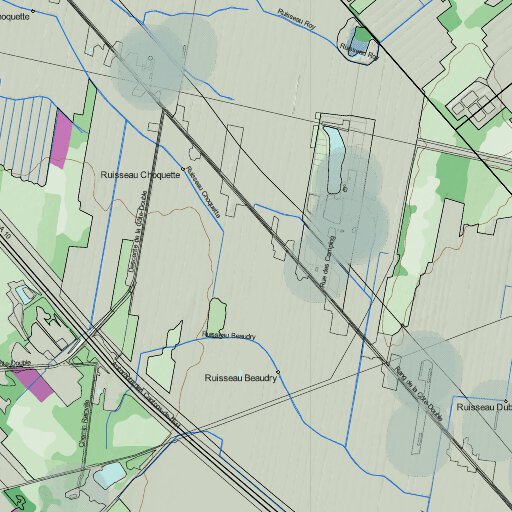 FN35JI Cours d'eau Letourneau-Beaudoin ( Hunt-A-Moose ) Map by Hunt-A ...