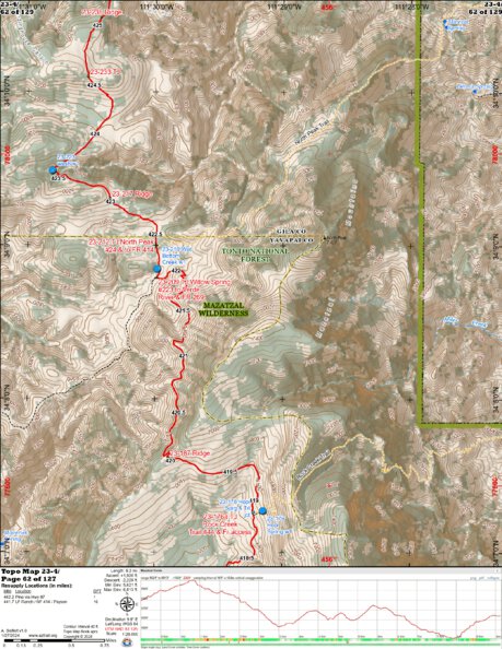 ANST Topo Map 23-4 Mazatzal Divide 4 by Arizona Trail Association ...