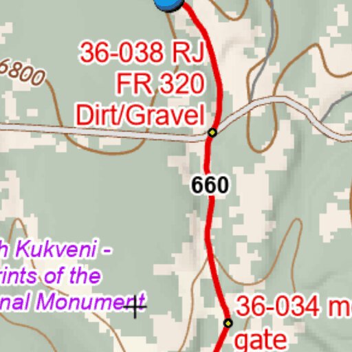 ANST Topo Map 36-2 Coconino Rim 2 by Arizona Trail Association | Avenza ...