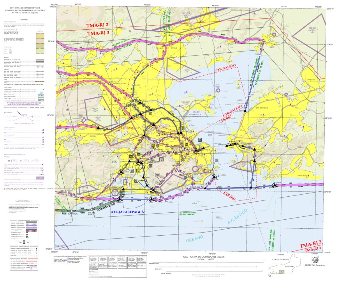 CCV REA e REH TMA RJ-3 Map by Virtual Routes | Avenza Maps