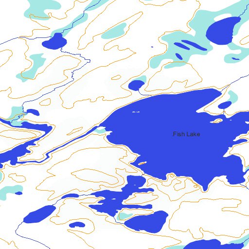 EO35CD Gordon Bennett Lake ( Hunt-A-Moose ) Map by Hunt-A-Moose ...