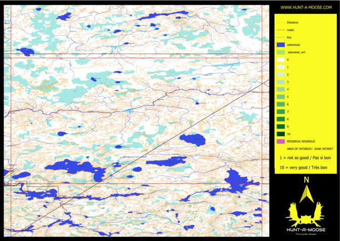 EO23OD Cobham River ( Hunt-A-Moose ) Map by Hunt-A-Moose | Avenza Maps