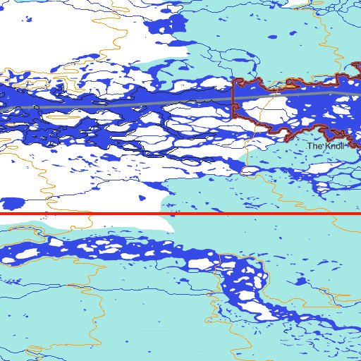 EO28OV South Knife River ( Hunt-A-Moose ) Map by Hunt-A-Moose | Avenza Maps