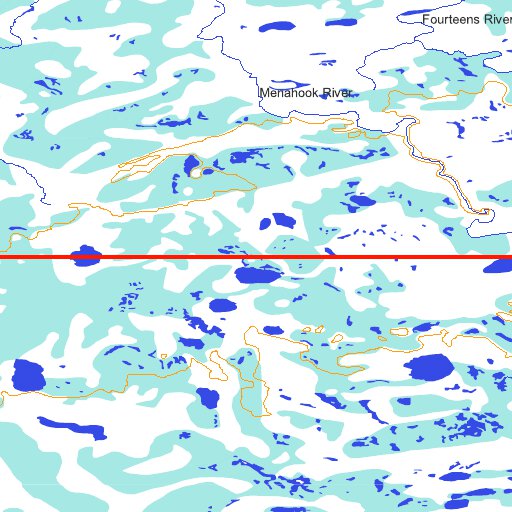 EO46CP Machichi River ( Hunt-A-Moose ) Map by Hunt-A-Moose | Avenza Maps