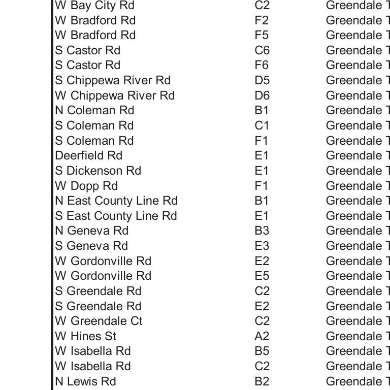 Greendale Township, Midland County, Michigan Map by Donald Dale Milne ...