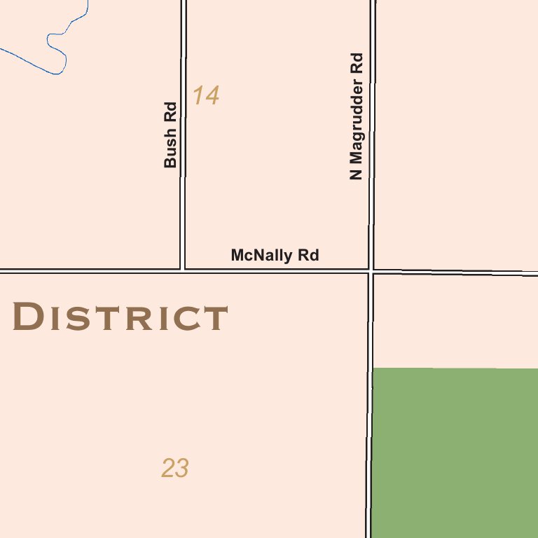 Geneva Township, Midland County, Michigan Map by Donald Dale Milne ...