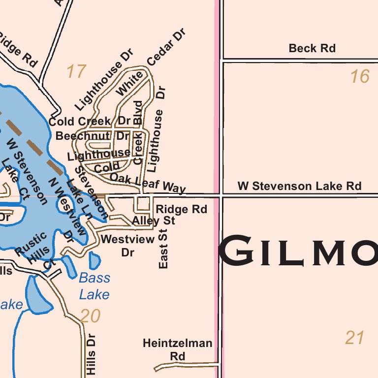 Gilmore Township, Isabella County, Michigan Map by Donald Dale Milne ...
