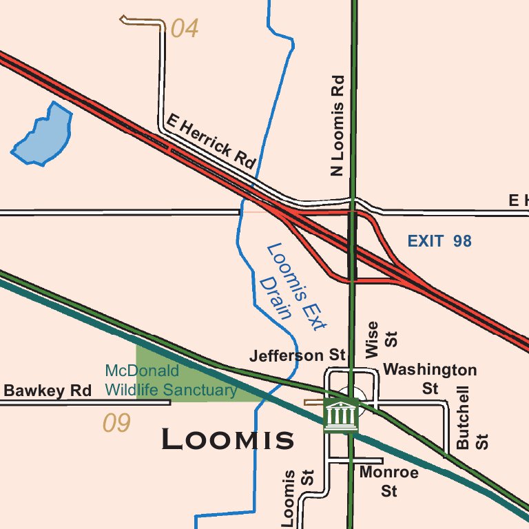 Wise Township, Isabella County, Michigan Map by Donald Dale Milne ...