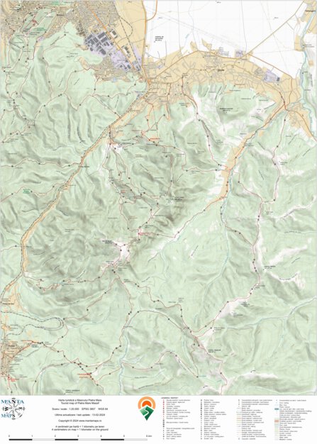 Masivul Piatra Mare Map by MANTA MAPS | Avenza Maps