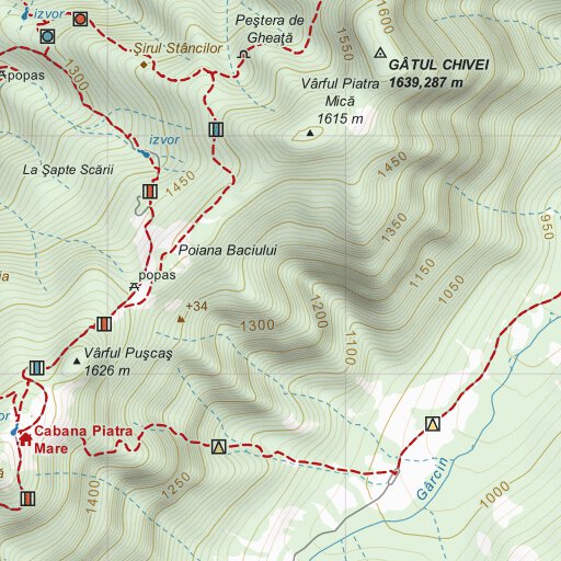 Masivul Piatra Mare Map by MANTA MAPS | Avenza Maps