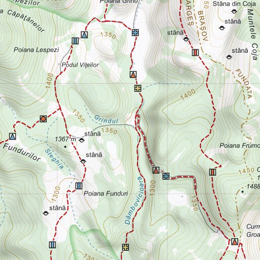Masivul Piatra Craiului Map by MANTA MAPS | Avenza Maps