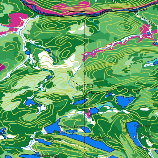 EN58BN Shebandowan River ( Hunt-A-Moose ) Map by Hunt-A-Moose | Avenza Maps