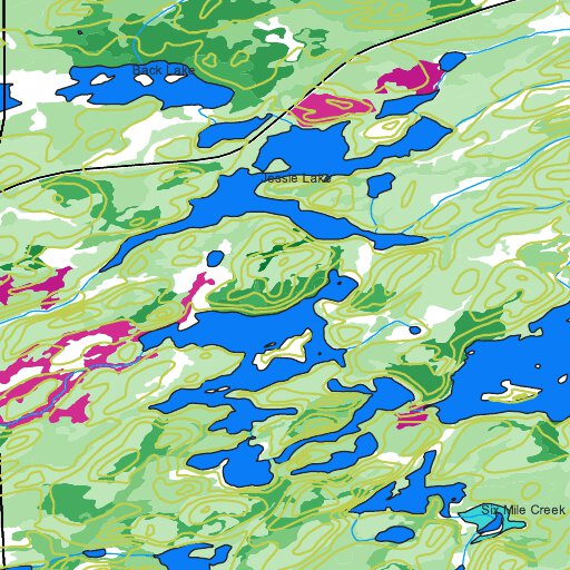 EO40NB Fourbay Lake ( Hunt-A-Moose ) Map by Hunt-A-Moose | Avenza Maps