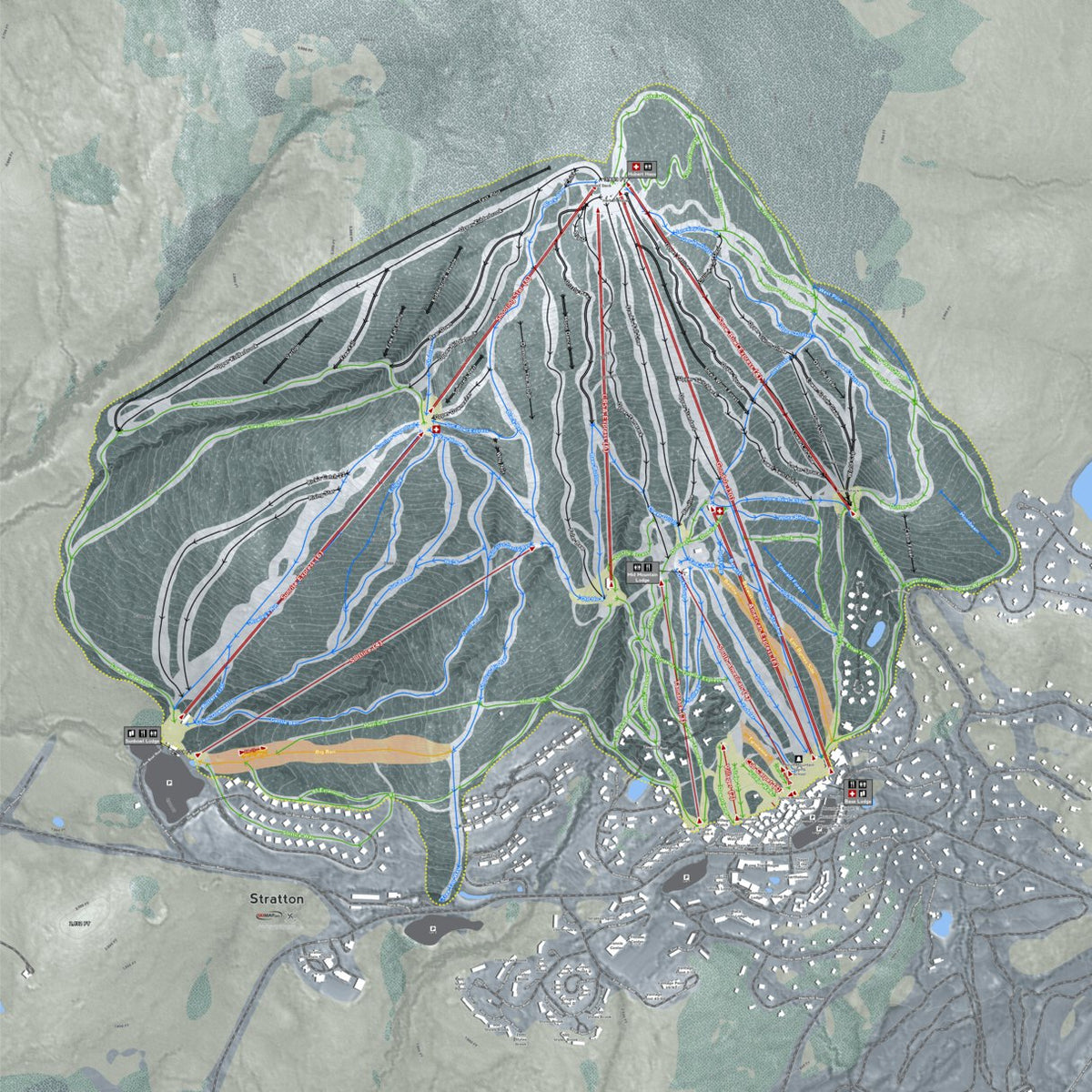Stratton Resort Map by Mapsynergy | Avenza Maps