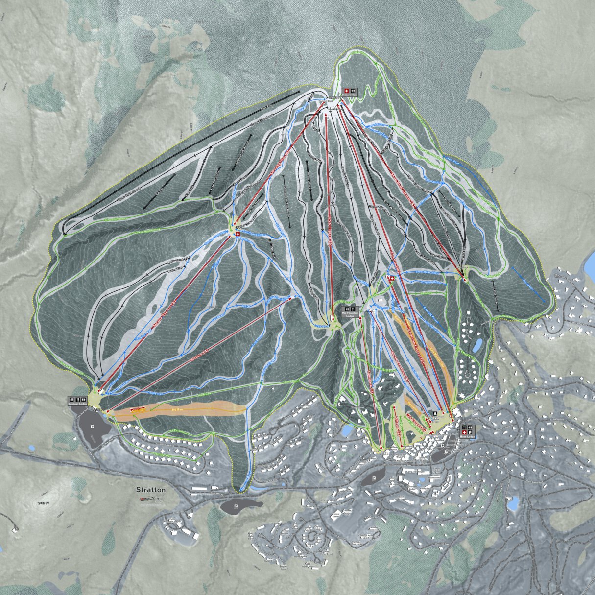 Stratton Resort Map by Mapsynergy | Avenza Maps