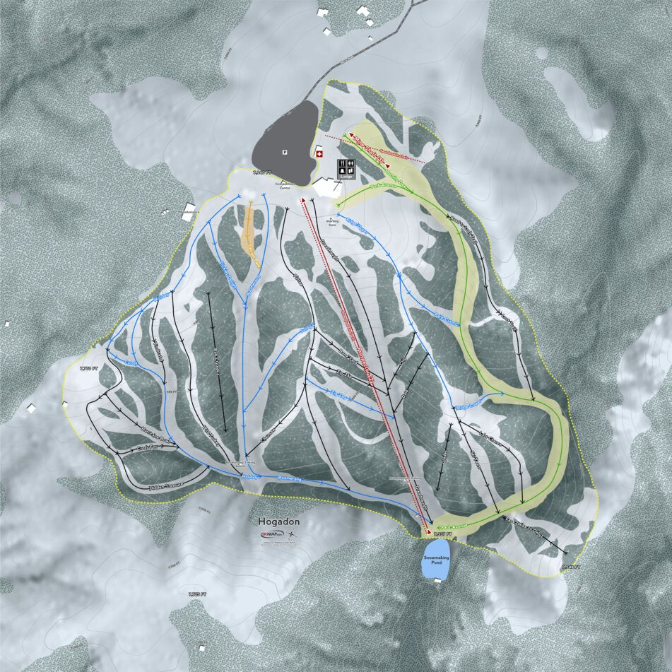 Hogadon Resort Map by Mapsynergy | Avenza Maps