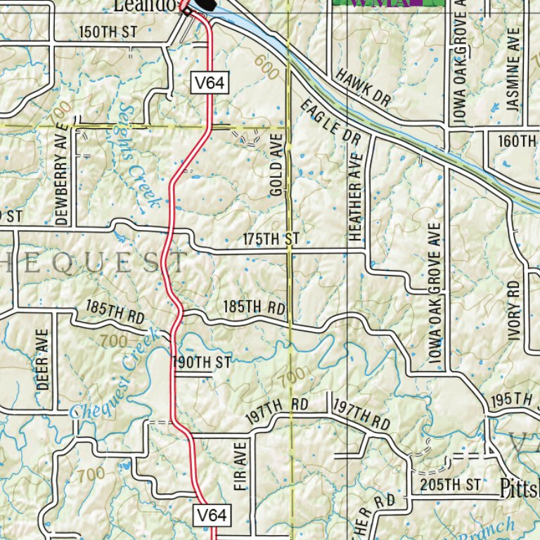 Iowa Atlas & Gazetteer Page 60 Map by Garmin | Avenza Maps