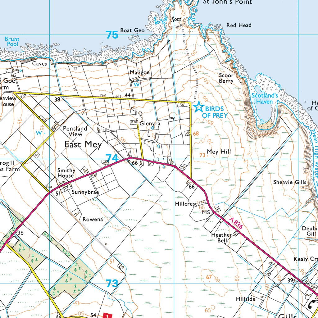 Wick and East Caithness Ward 3 (1:25,000) Map by UK Topographic Maps ...