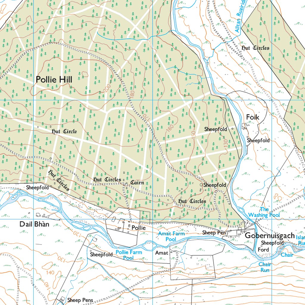 East Sutherland and Edderton Ward 4 (1:25,000) Map by UK Topographic ...