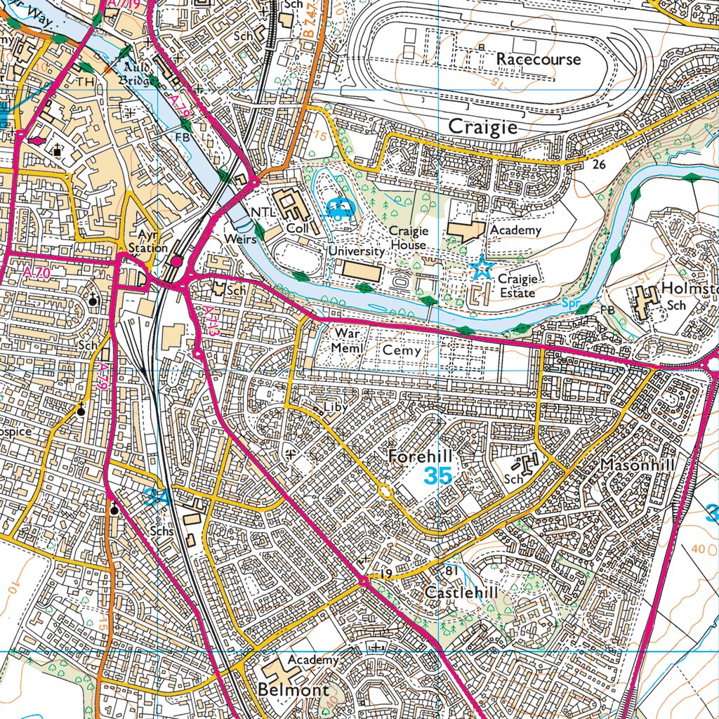 Maybole, North Carrick and Coylton Ward 1 (1:25,000) Map by UK ...