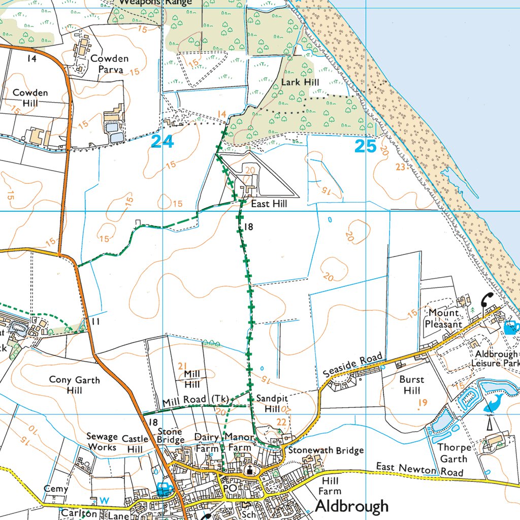 Mid Holderness Ward 2 (1:25,000) Map by UK Topographic Maps | Avenza Maps