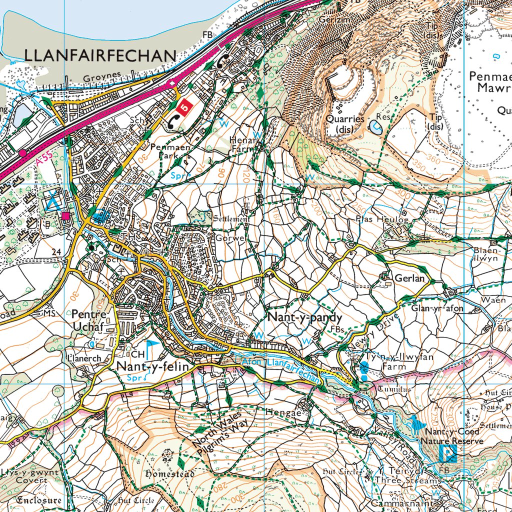 Conwy - Conwy 4 (1:25,000) Map by UK Topographic Maps | Avenza Maps