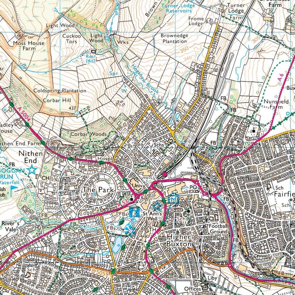 Hope Valley Ward 1 (1:25,000) Map by UK Topographic Maps | Avenza Maps