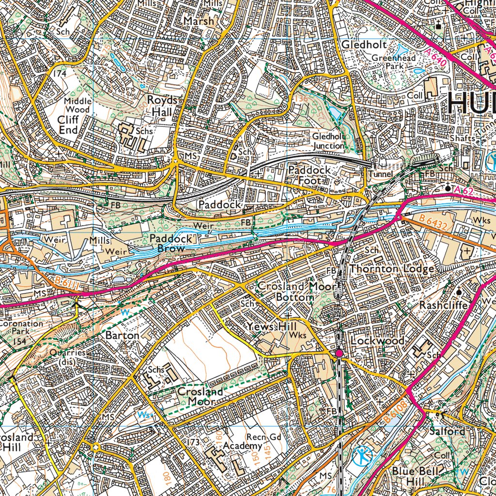 Colne Valley Ward 1 (1:25,000) Map by UK Topographic Maps | Avenza Maps