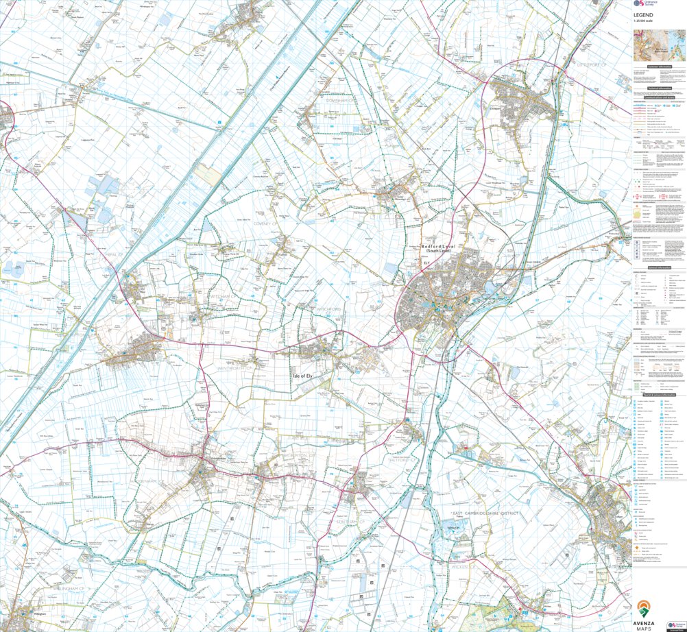 Downham Villages Ward 1 (1:25,000) Map by UK Topographic Maps | Avenza Maps