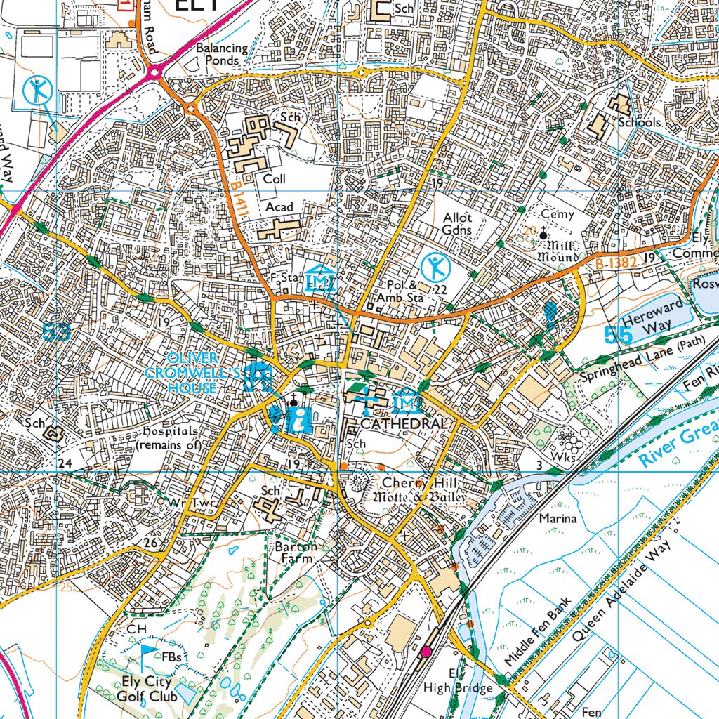 Downham Villages Ward 1 (1:25,000) Map by UK Topographic Maps | Avenza Maps