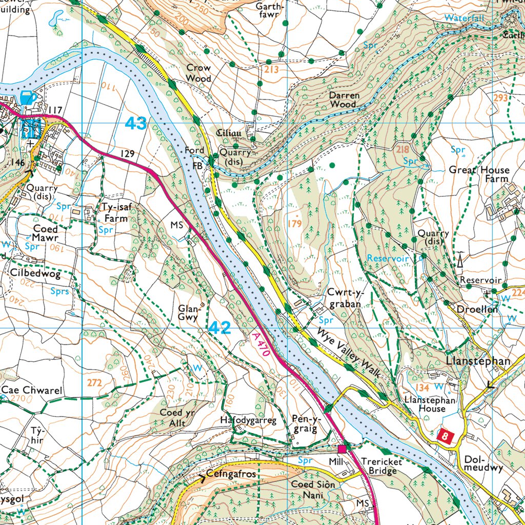 Powys - Powys 1 (1:25,000) Map by UK Topographic Maps | Avenza Maps