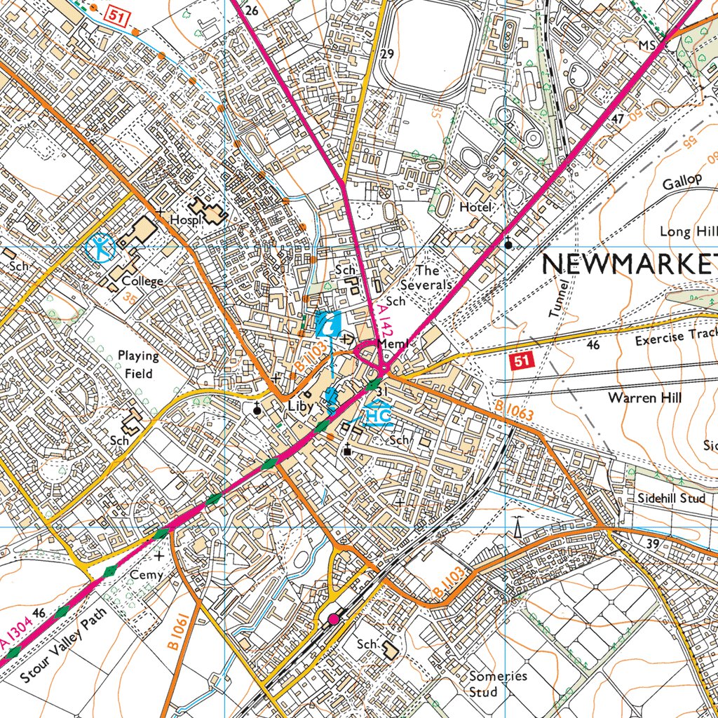 Woodditton Ward 1 (1:25,000) Map by UK Topographic Maps | Avenza Maps