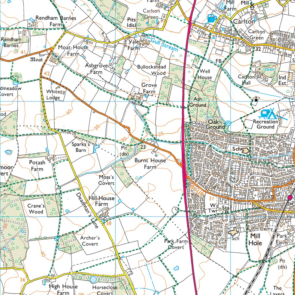 Framlingham Ward 1 (1:25,000) Map by UK Topographic Maps | Avenza Maps