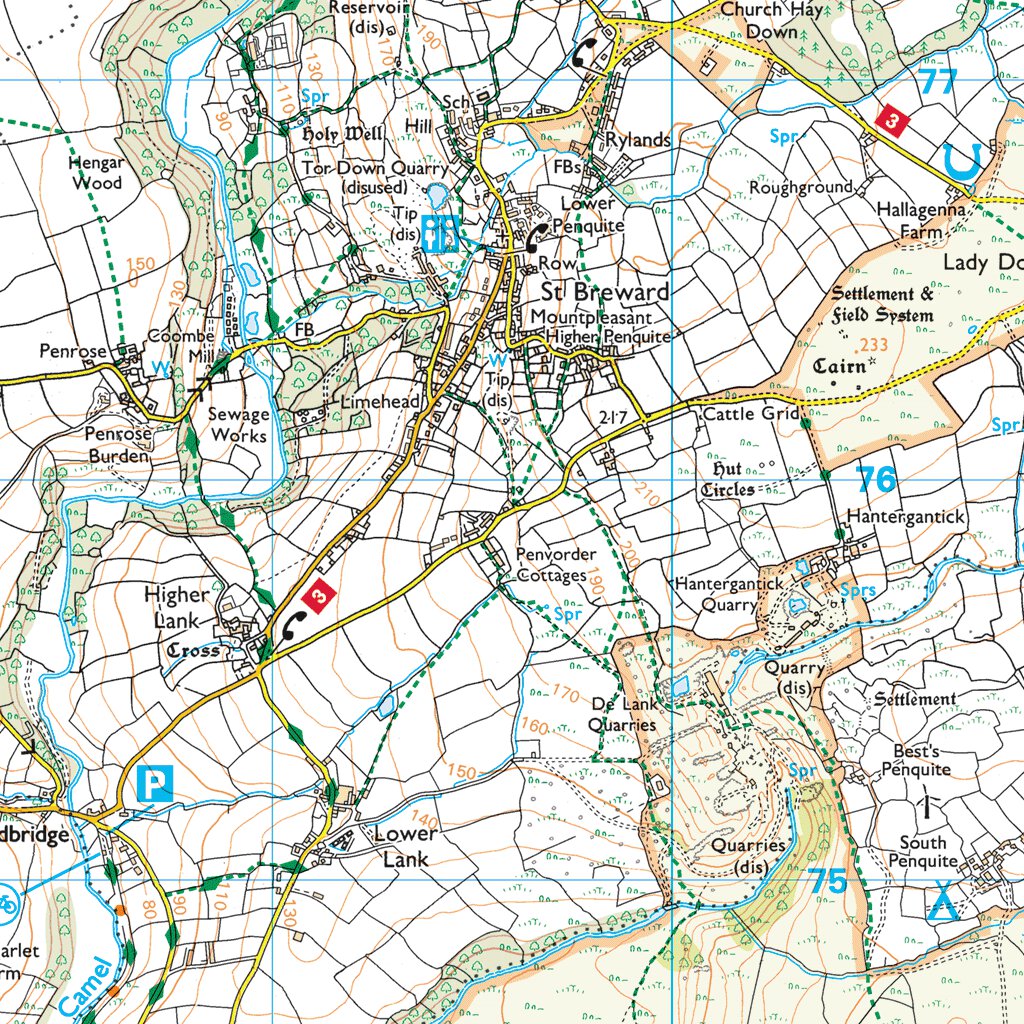 Cornwall 14 (1:25,000) Map by UK Topographic Maps | Avenza Maps