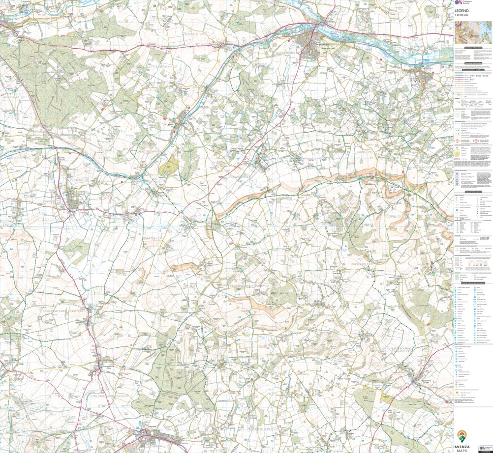 Hungerford & Kintbury Ward 1 (1:25,000) Map by UK Topographic Maps ...
