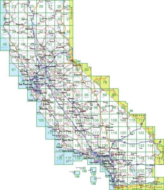 California Atlas & Gazetteer - Overview Map by Garmin | Avenza Maps