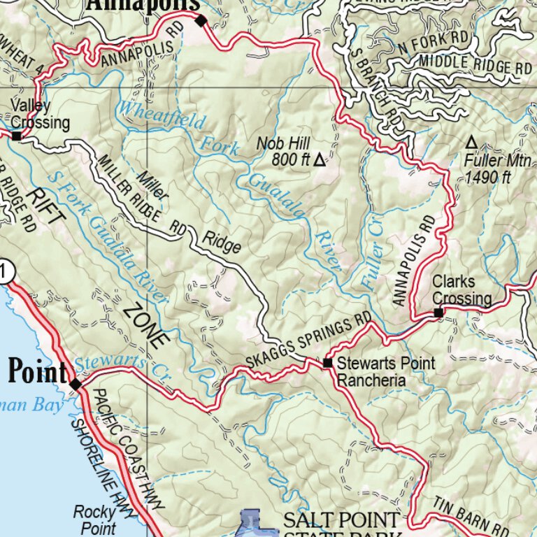California Atlas & Gazetteer Page 61 Map by Garmin | Avenza Maps