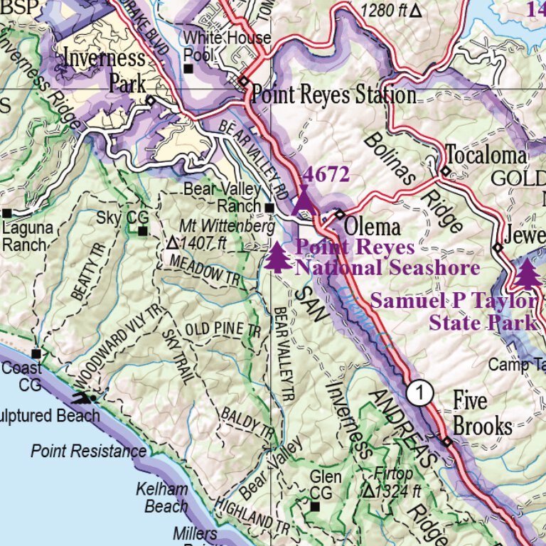 California Atlas & Gazetteer Page 70 Map by Garmin | Avenza Maps
