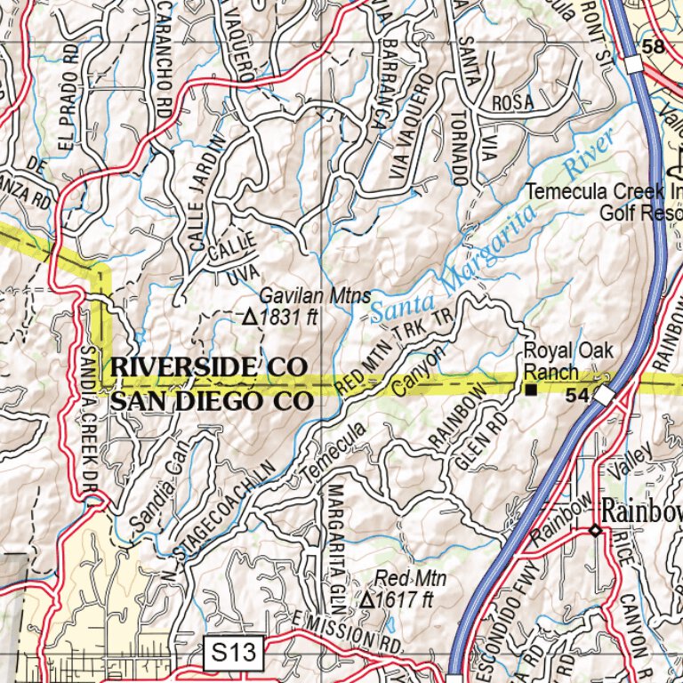 California Atlas & Gazetteer Page 149 Map by Garmin | Avenza Maps